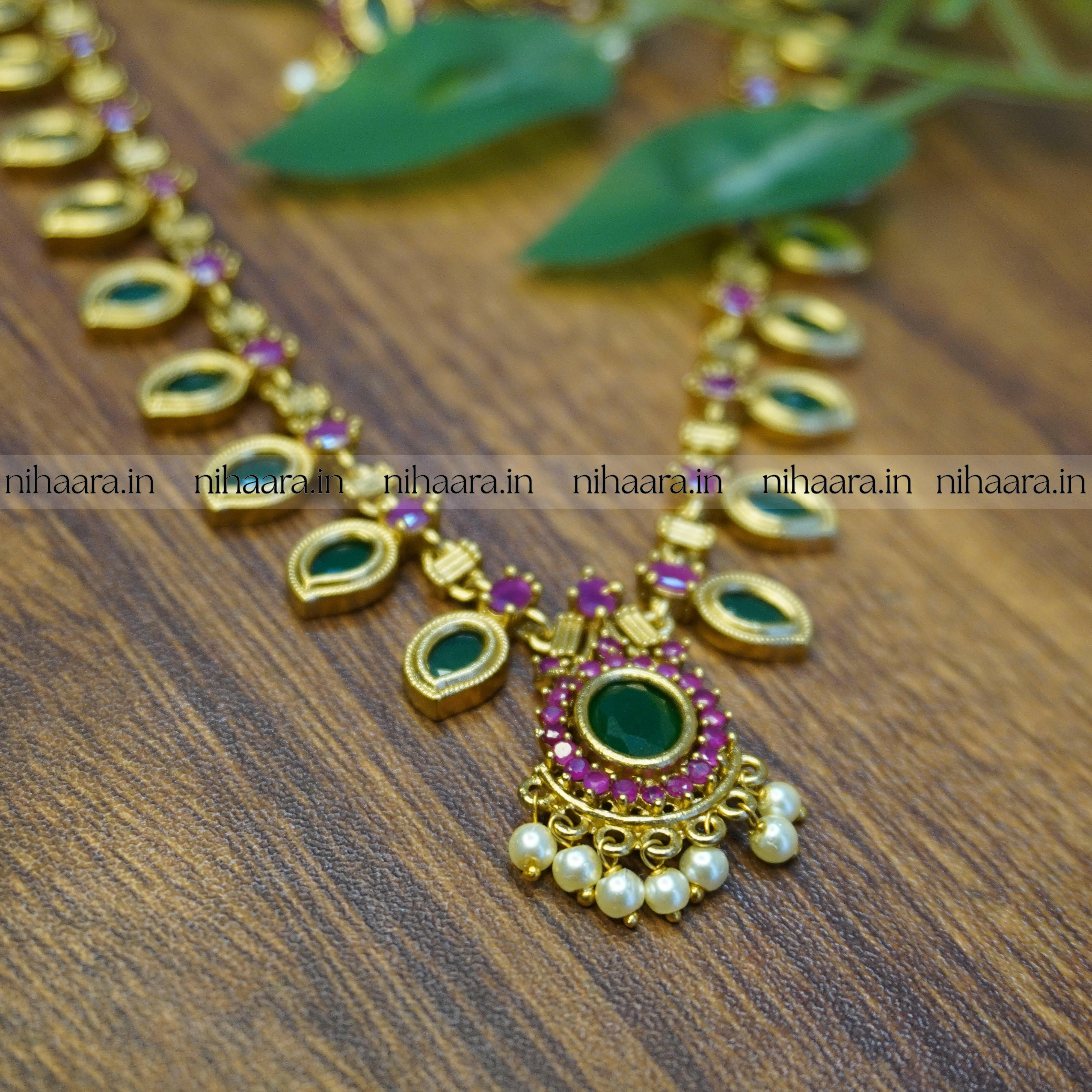 Gold Premium Kerala Palakka Maala Set NA711 – nihaara